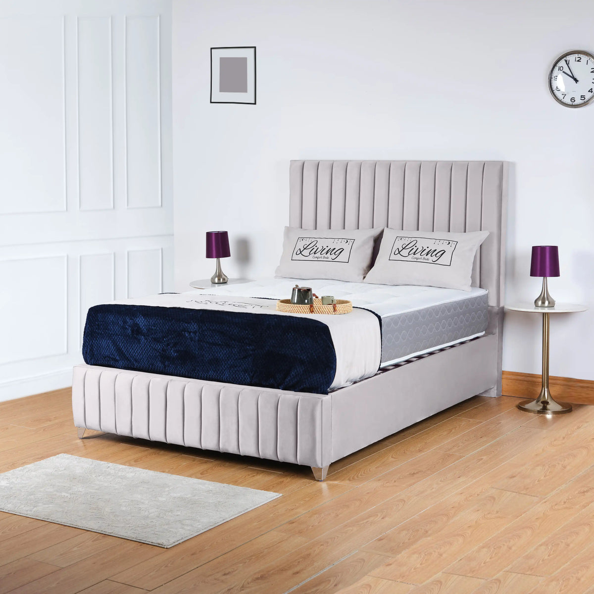 Milan upholstered bed – living comfort bedz Ltd